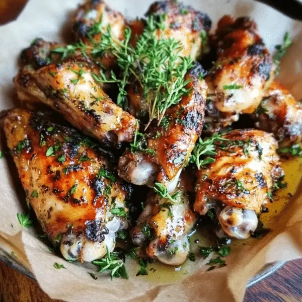 Roasted Garlic and Herb Chicken Wings Recipe - foodmacronutrient