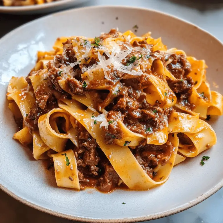 Tagliatelle with Beef Ragu Recipe - foodmacronutrient
