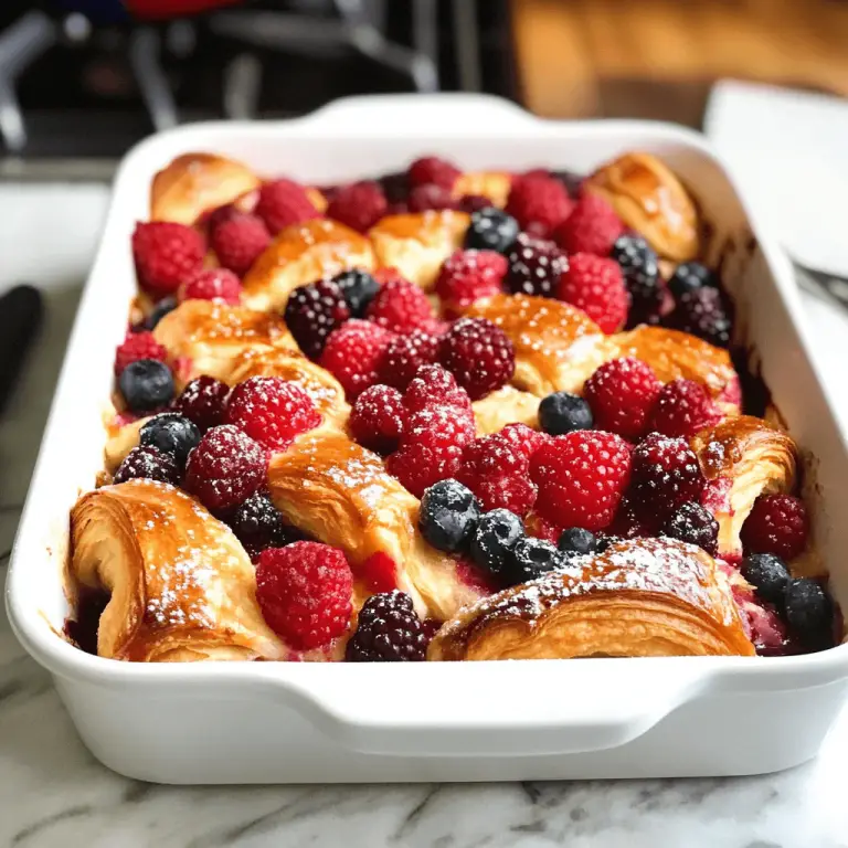 Berry Croissant Bake Recipe - foodmacronutrient