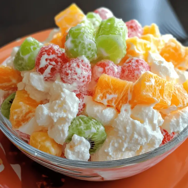 Fruit Fluff Salad Recipe - foodmacronutrient