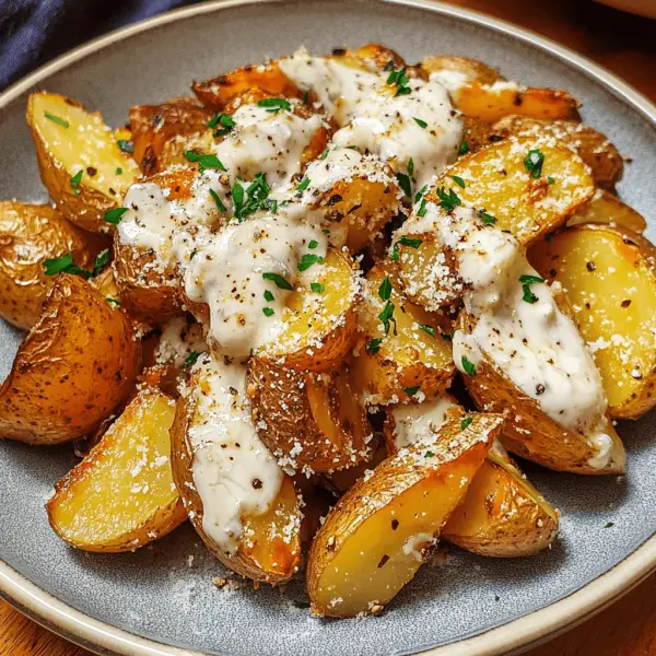 Roasted Potatoes in a Melted Goat Cheese Dressing Recipe ...